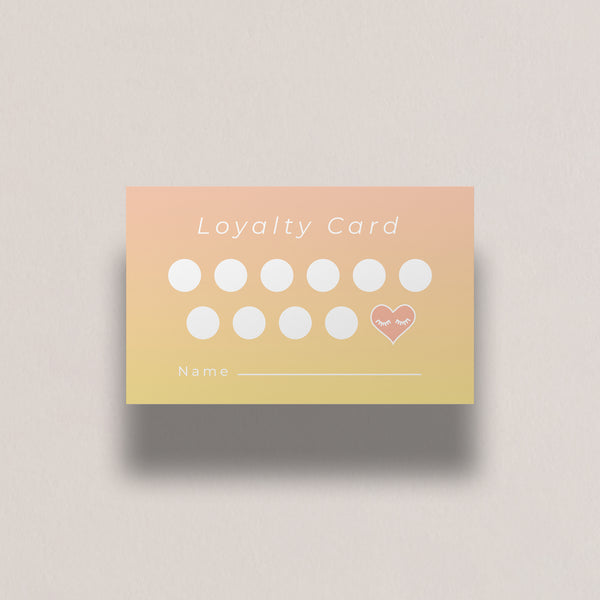 Printable Client Loyalty Cards - LashBeePro